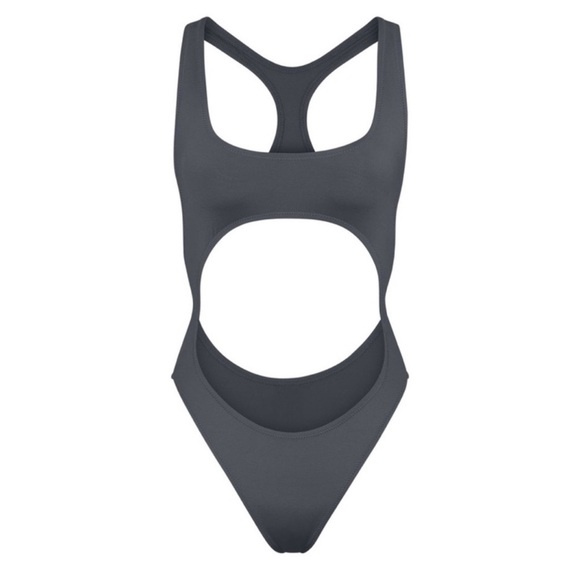 SKIMS | Swim | New Skims Monokini Cutout Onepiece Swimsuit Medium Grey ...